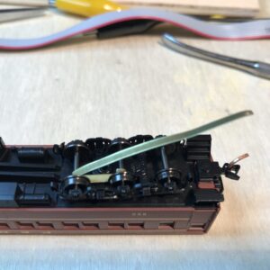 N Brass ("floating brass") 1mm Axle pickup Strips (7 per strip ...